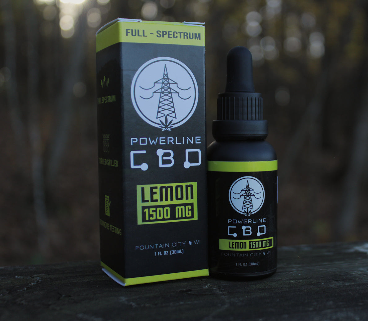 POWERLINE LEMON - Full Spectrum CBD Tincture – Powerline CBD